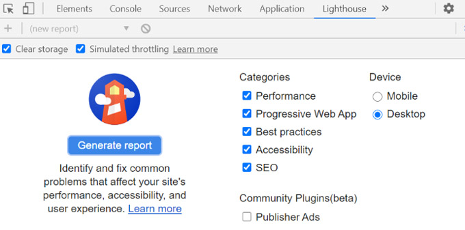 گوگل لایت هاوس چیست؟ | ابزار Lighthouse